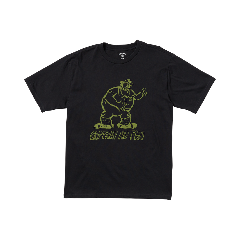 Captain Fun Short Sleeve Tee - Black | Captain Fin Co.