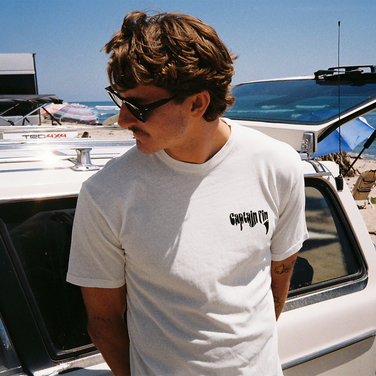 Fanger Short Sleeve Tee - Vintage White - Captain Fin